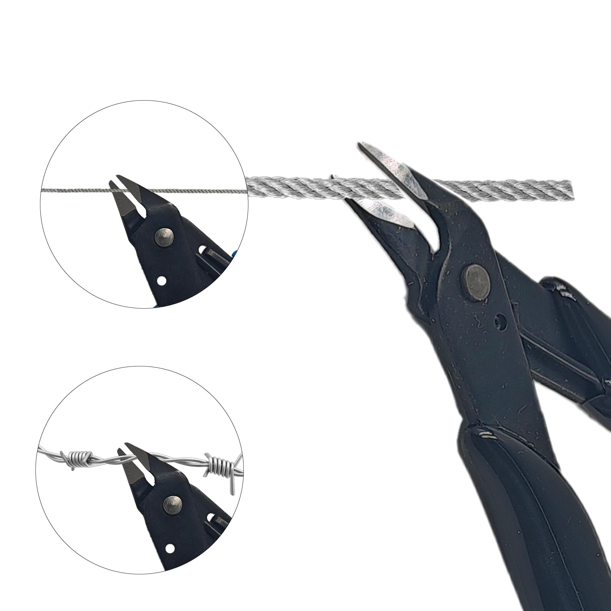 Snapklik.com : PDETVEO 3PCS 5 Inch Micro Flush Cut Pliers, Wire Snips ...