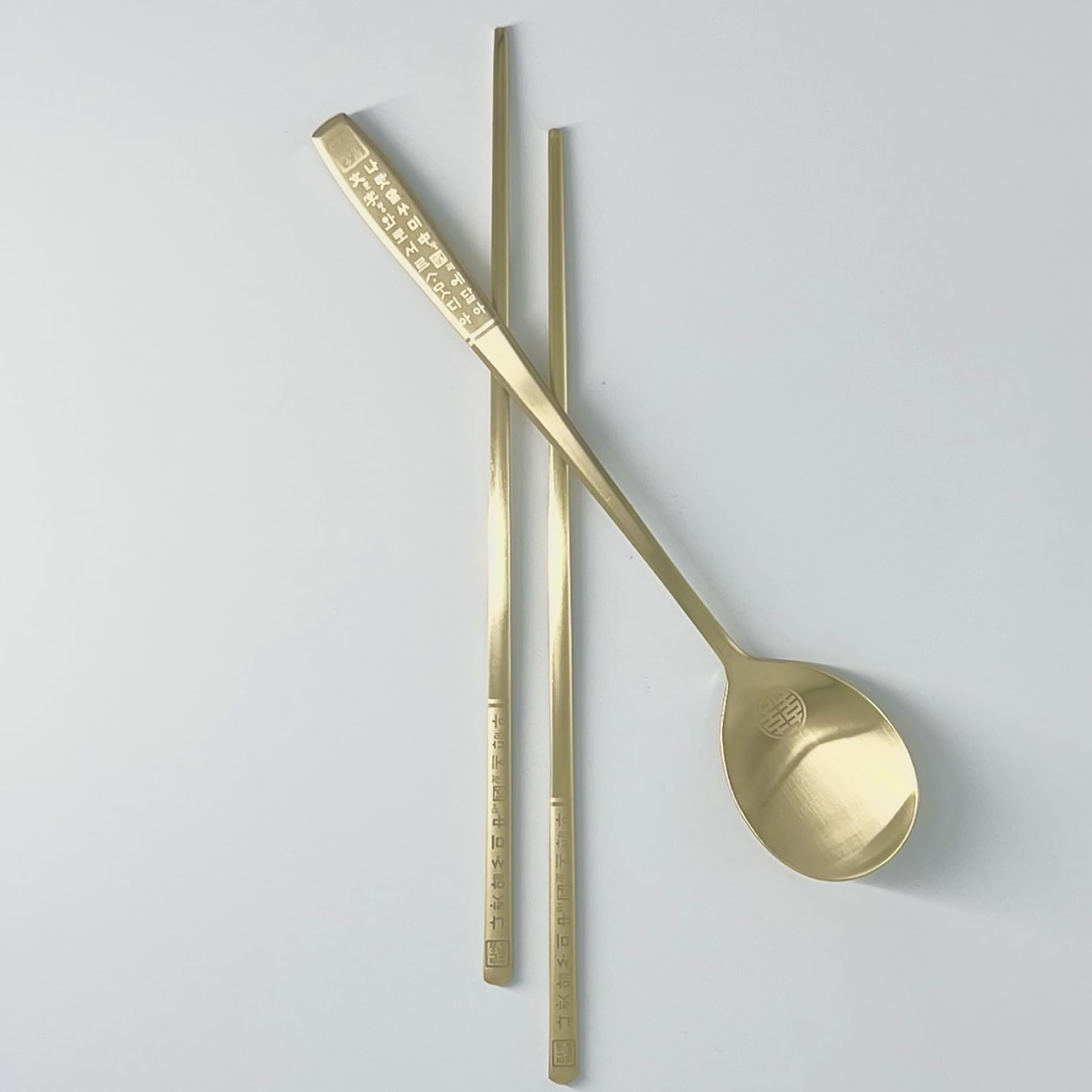 Amazon.com: Studio Nova Gold 18/10 Stainless Steel Chopstick Spoon Set ...