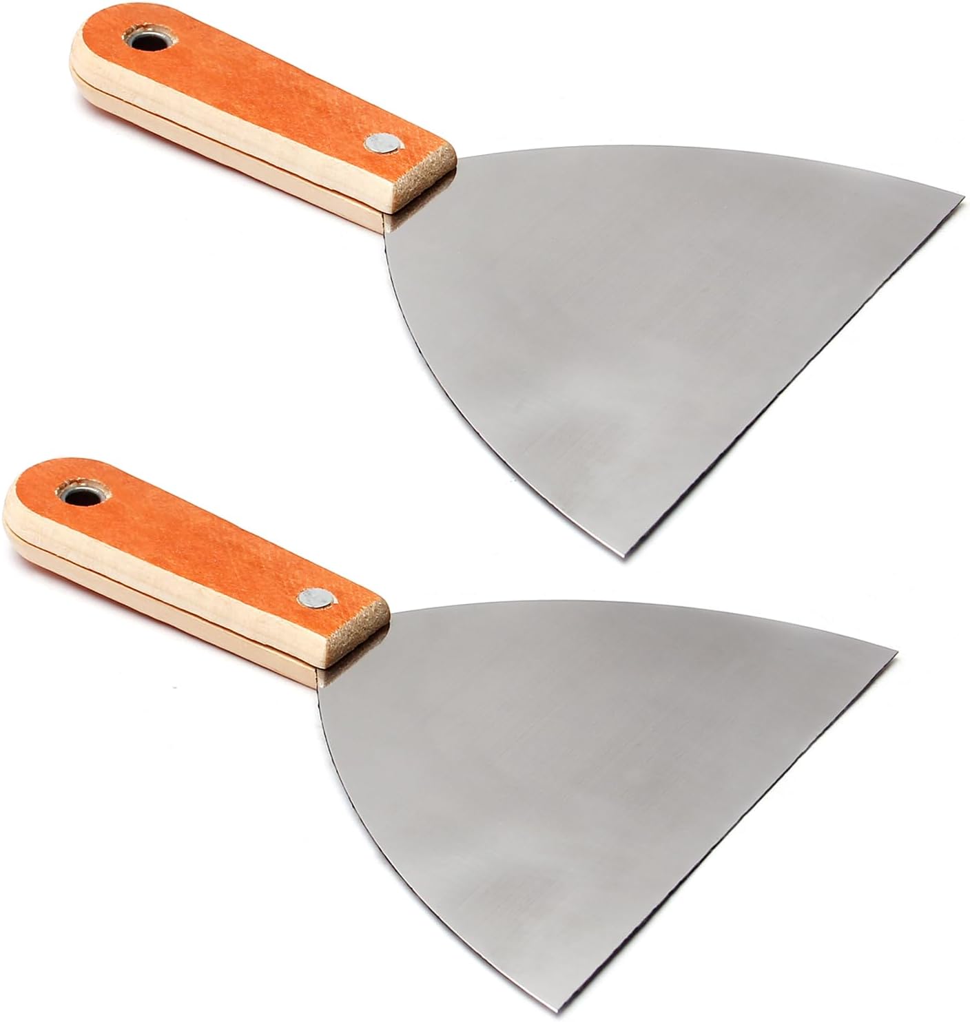 TOOINKCV 5 Pcs Putty Knife Set, 1" 2" 3" 4" 5" Stainless Steel Paint ...