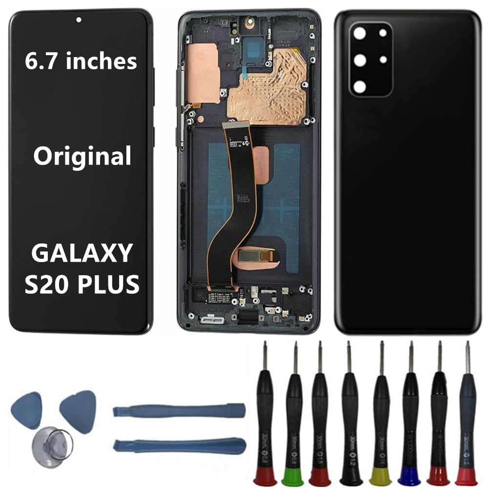Amazon.com: 6.7" AMOLED Original for Samsung Galaxy S20 PLUS SM-SM-G985F Display Touch Screen ...