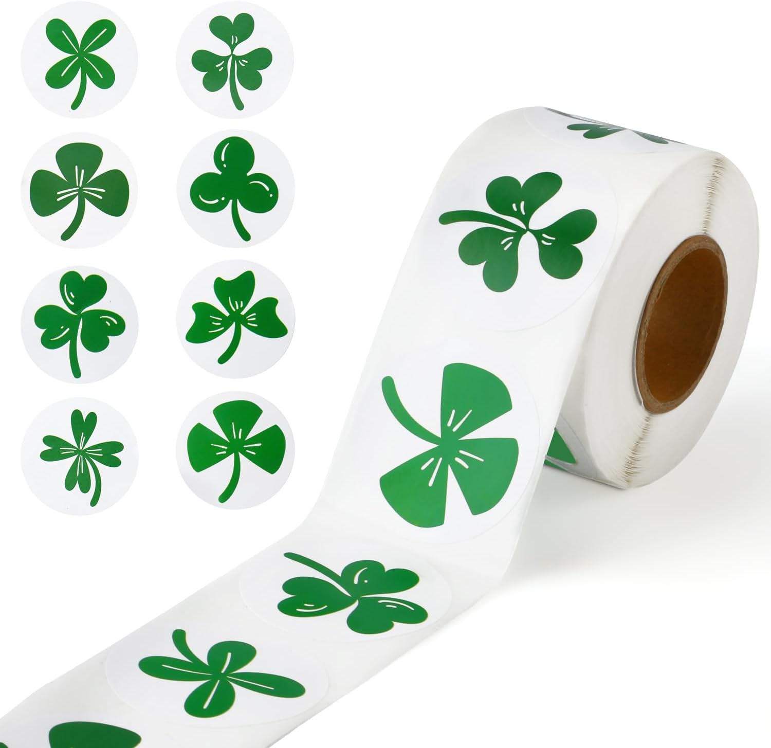 Amazon.com: Yaocom 600 Pcs St. Patrick's Day Stickers Foil Shamrock ...