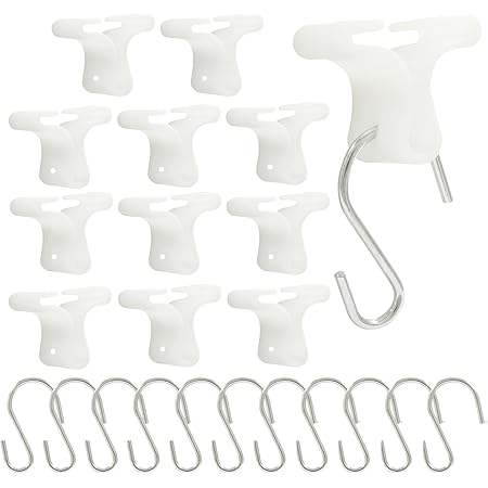 Amazon.com: Rierdge Grid Clips and S-Hooks Set Ceiling Grid Clips for ...