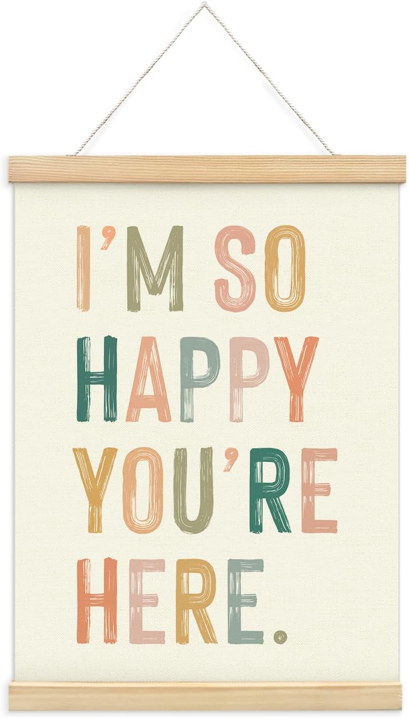 Amazon.com: jirteax Welcome Sign for Classroom,Boho I'm So Happy You're ...