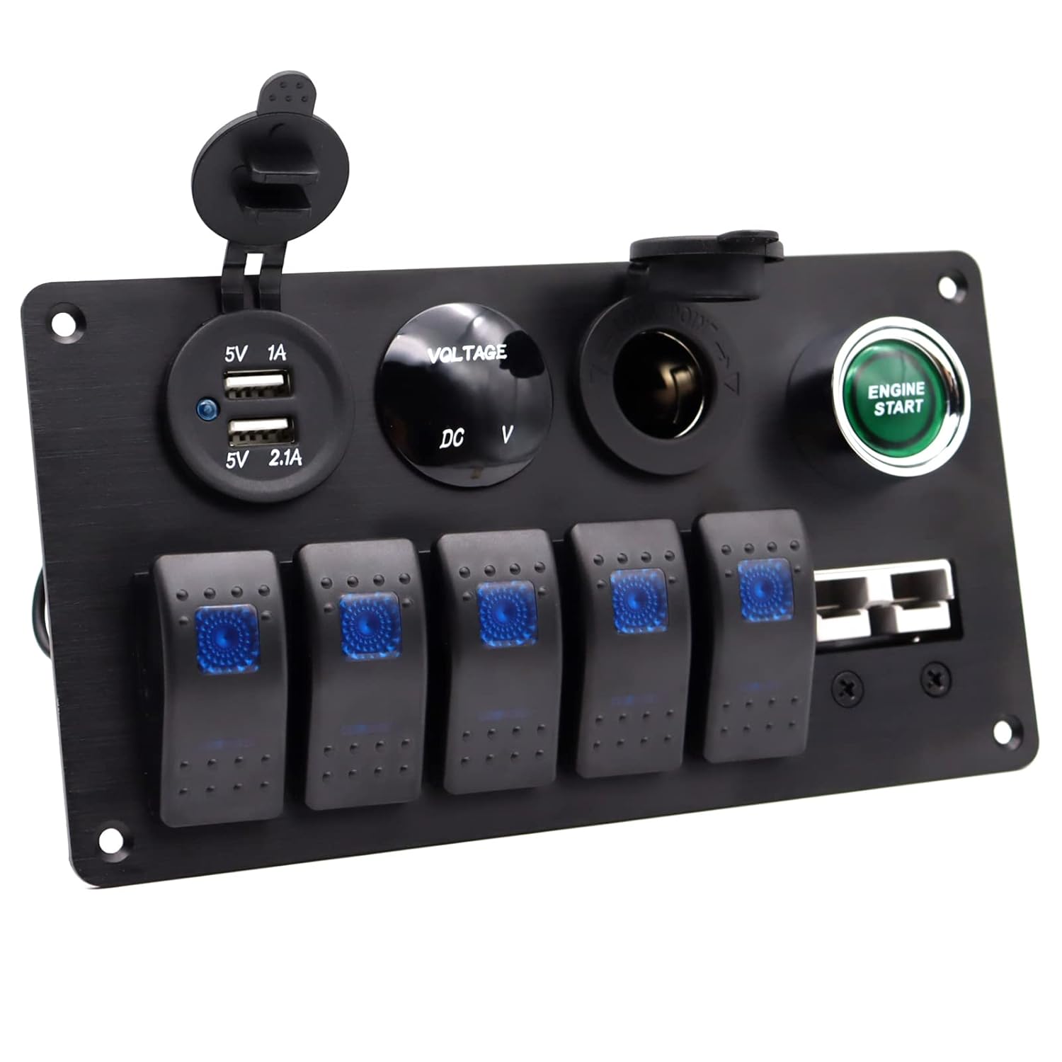 Amazon.com: Cigarette Lighter Power Socket Panel, LOKEKE Waterproof 5 ...