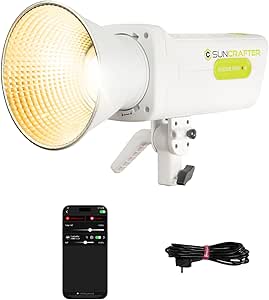 Amazon.com : Suncrafter S200BPro 200w 310W Max COB LED Video Light ...