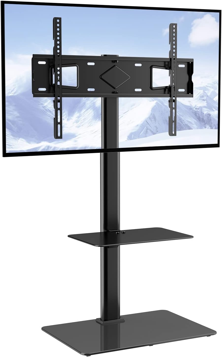 Amazon.com: VEVOR TV Stand Mount, Swivel Tall TV Stand for 32-85 inch ...