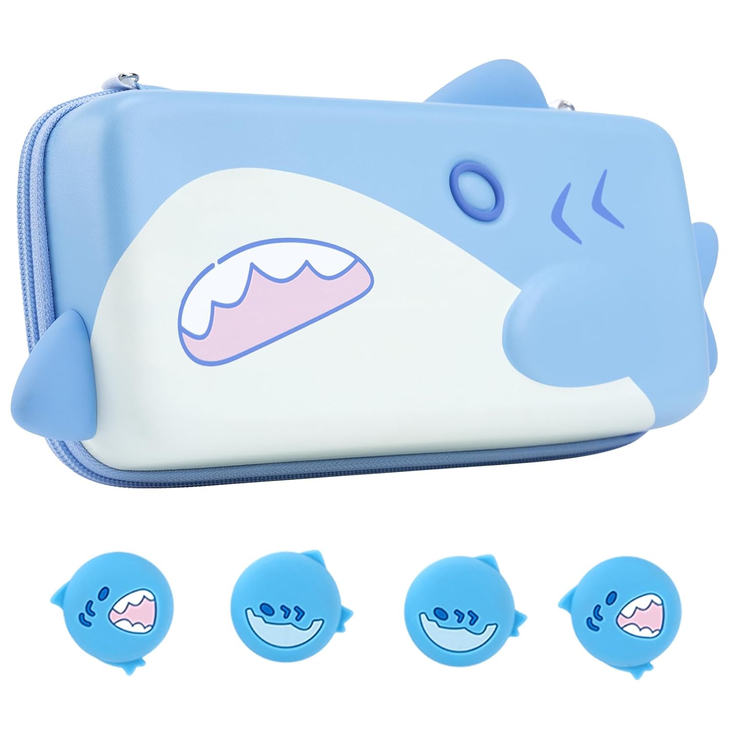 Amazon.com: GeekShare Shark Switch Carry Case Bundle 4Pics Thumb Grip ...