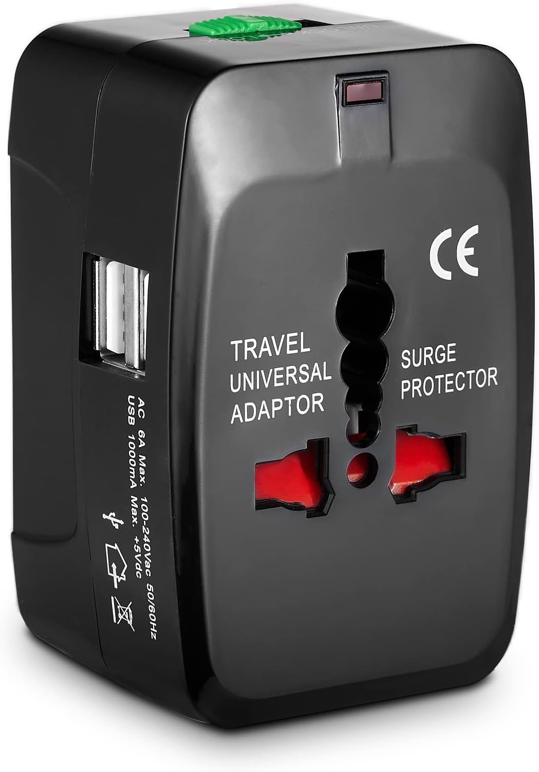 HEKE Adaptador Enchufe Universal, Adaptador Europeo con Dos Puertos USB ...