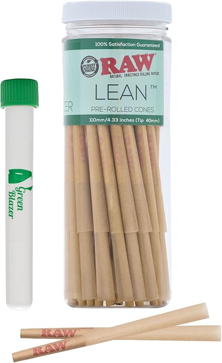 Amazon.com: RAW Pre Rolled Cones Lean Size: 50 Pack - Unrefined Classic ...