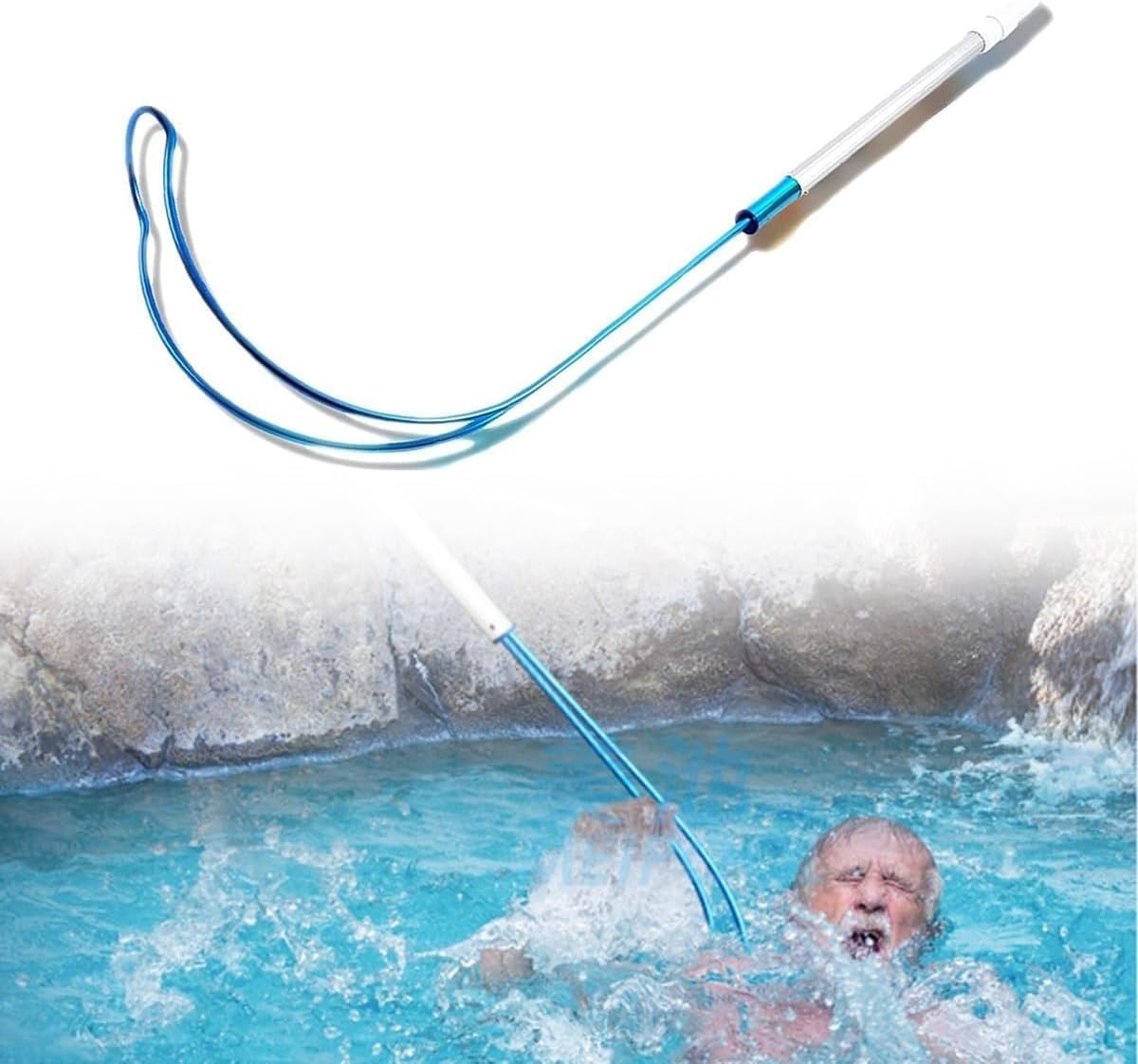 Amazon.com: Pool Rescue Hook with Pole, Swimming Pool Safety Hook with ...