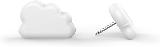 Amazon.com: Genuine Fred Puff PINS Genuine Fred Cloud Pushpin, Set of ...