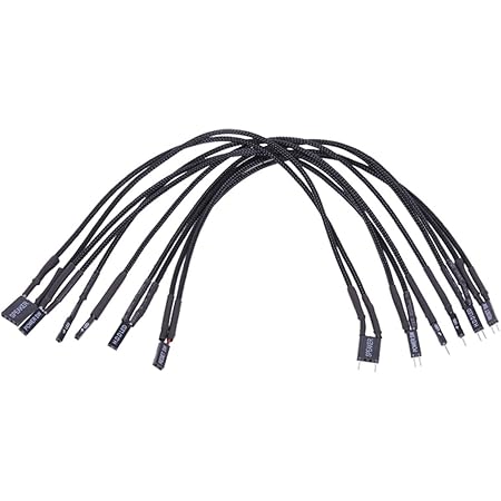 Amazon.com: Corsair 30cm Black Premium Braided Sleeved Front Panel ...