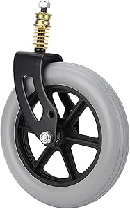 Amazon.com: Wheelchair Caster Assembly Front Universal PU Hub Solid ...