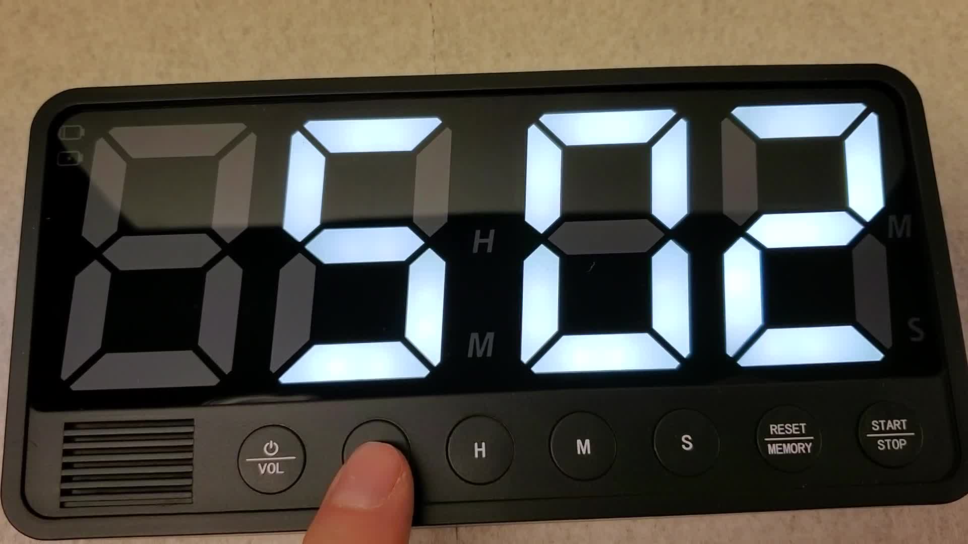 Watch Single event timer with large, clear digits, multiple alarm sound ...