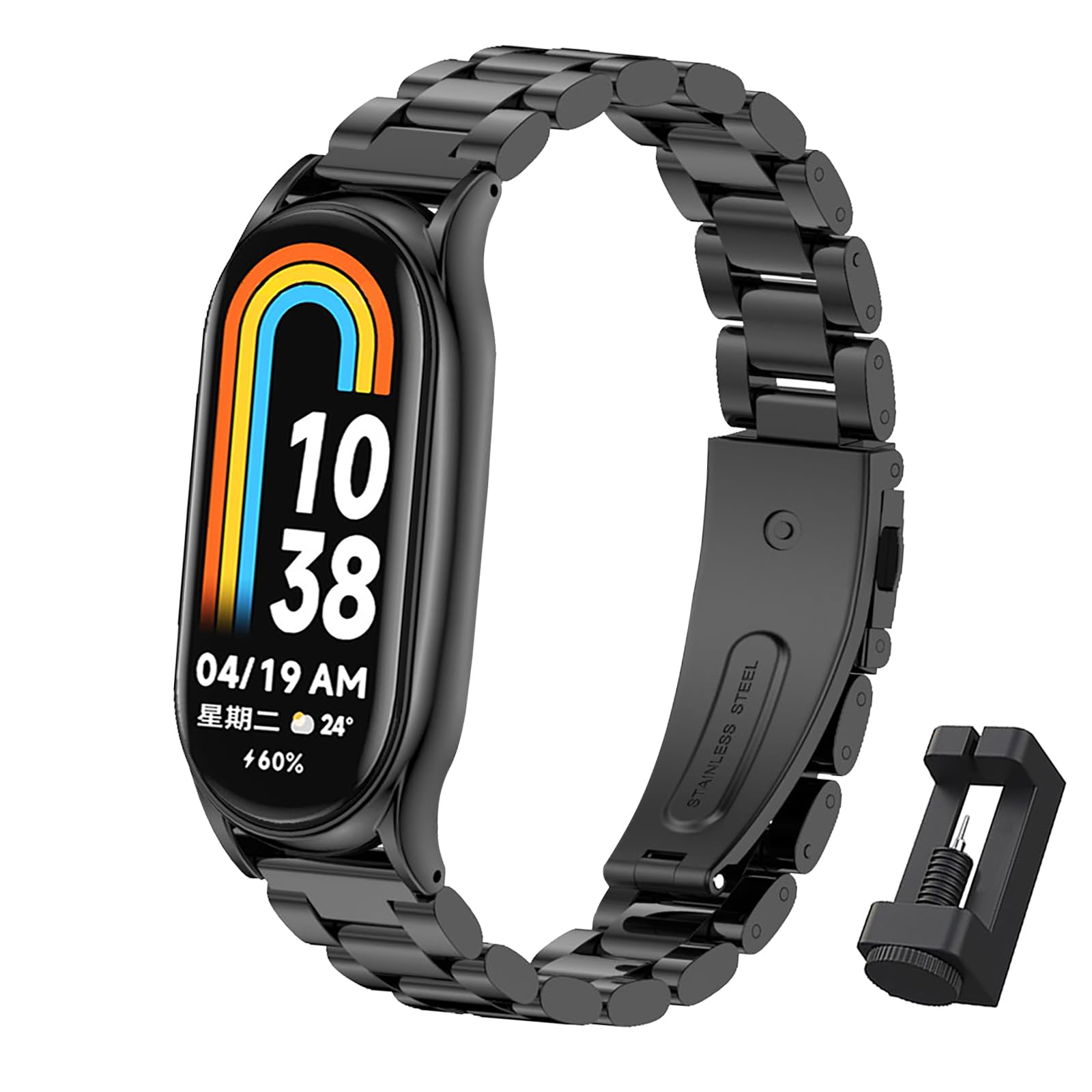 BDIG Xiaomi Mi Band 8 ile Uyumlu Metal Bileklik, Mi Band 8 için ...