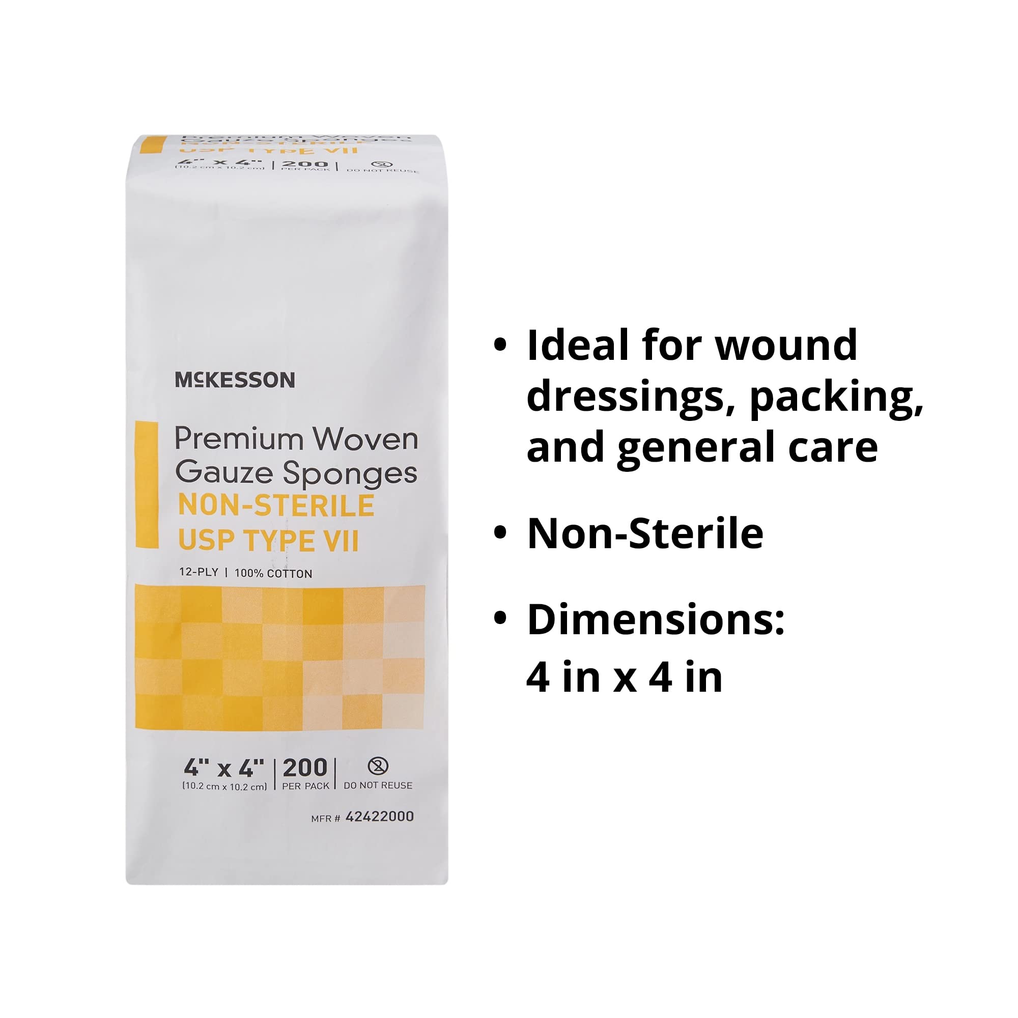 Snapklik.com : Premium Woven Gauze Sponges, 12-Ply Non-Sterile, USP ...