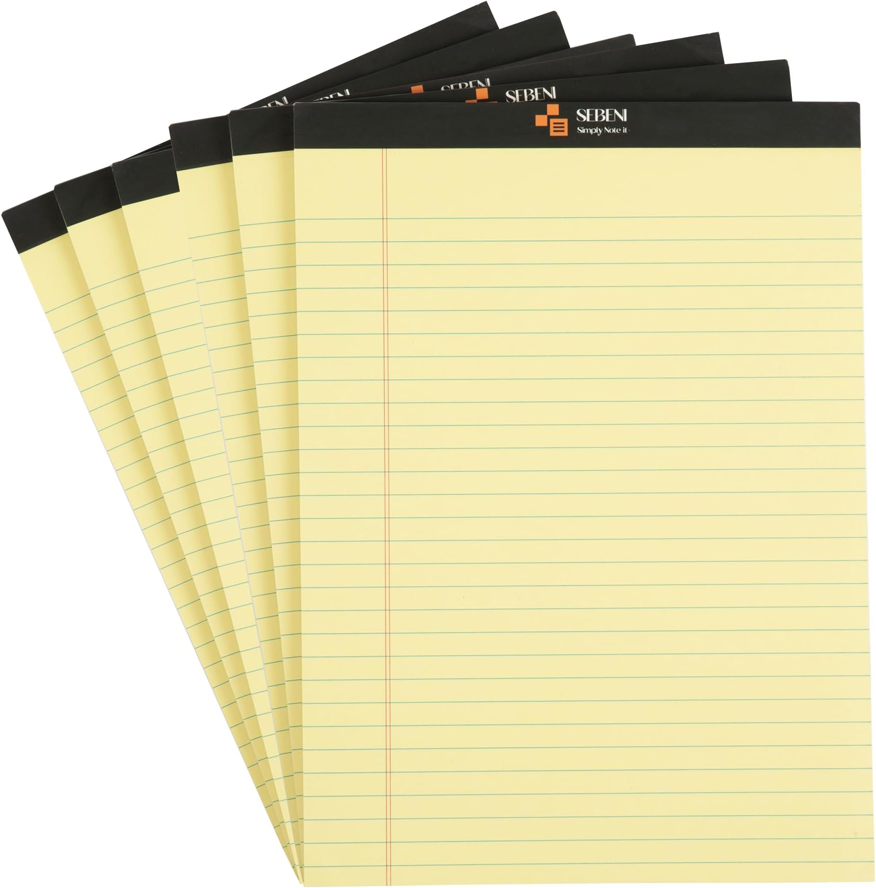 Amazon.com : SEBENI Simply Note It Legal Pads 8.5 x 11, Wide Ruled ...