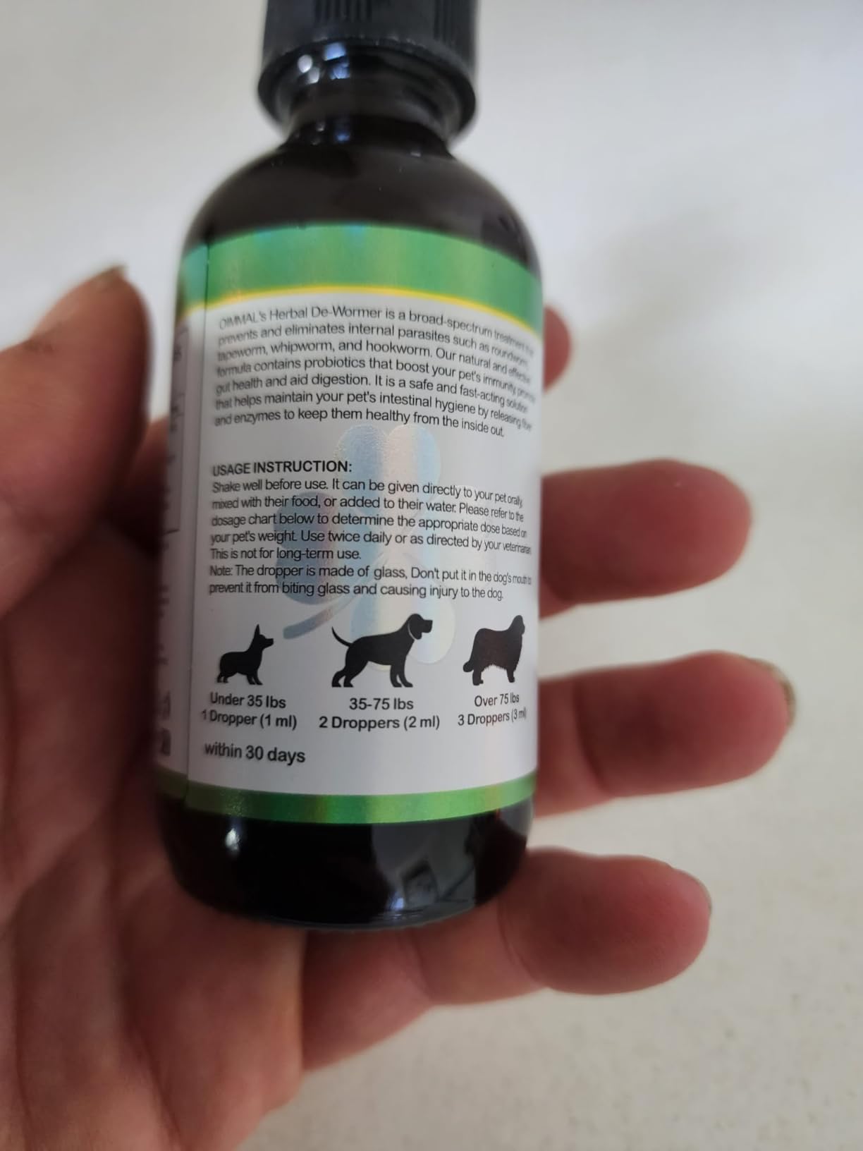 Herbal Dewormer Drops for Dogs - Broad Spectrum Digestive Support & Gut ...