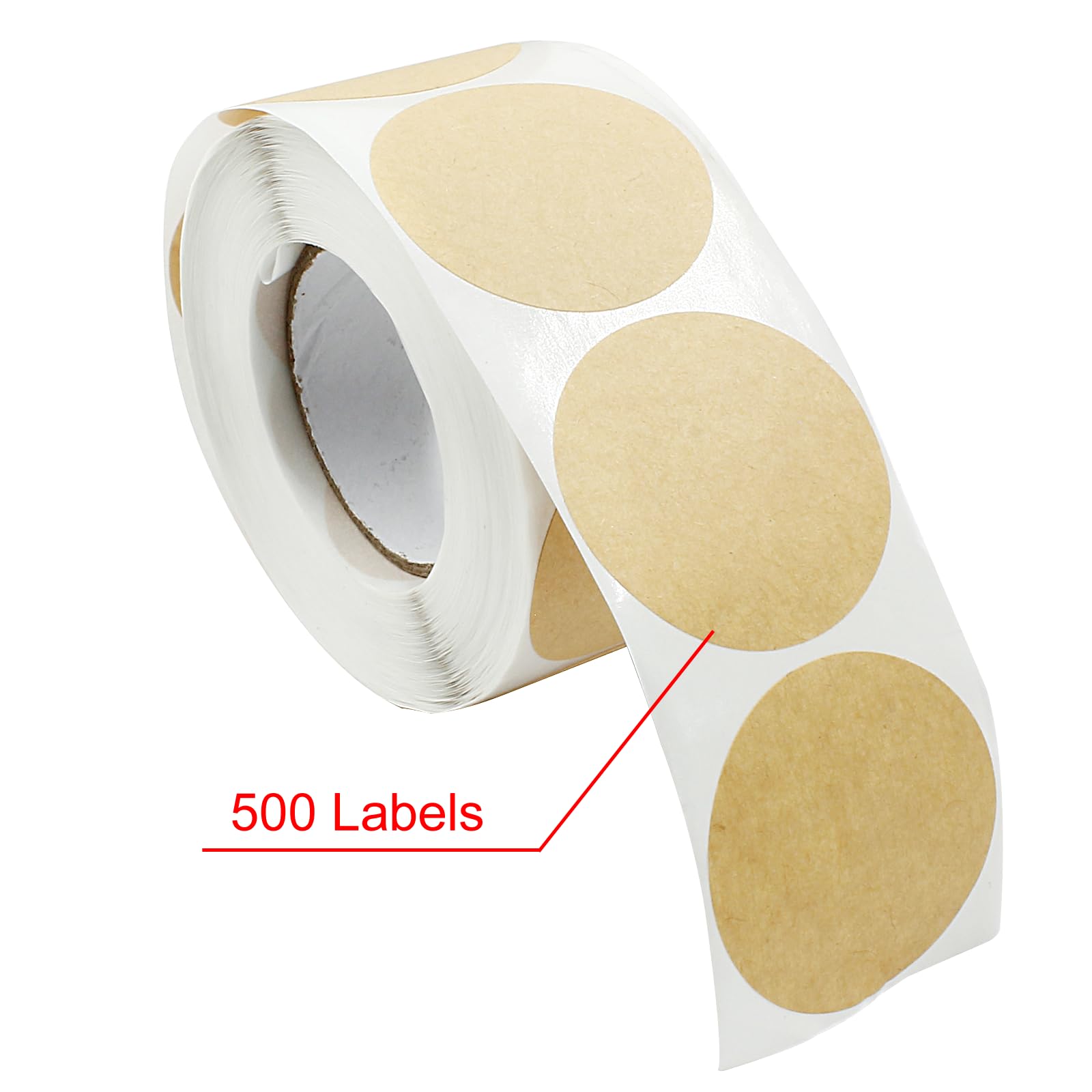 Snapklik.com : LifCratms 1.5 Inch Kraft Code Dot Stickers, Color Coding ...