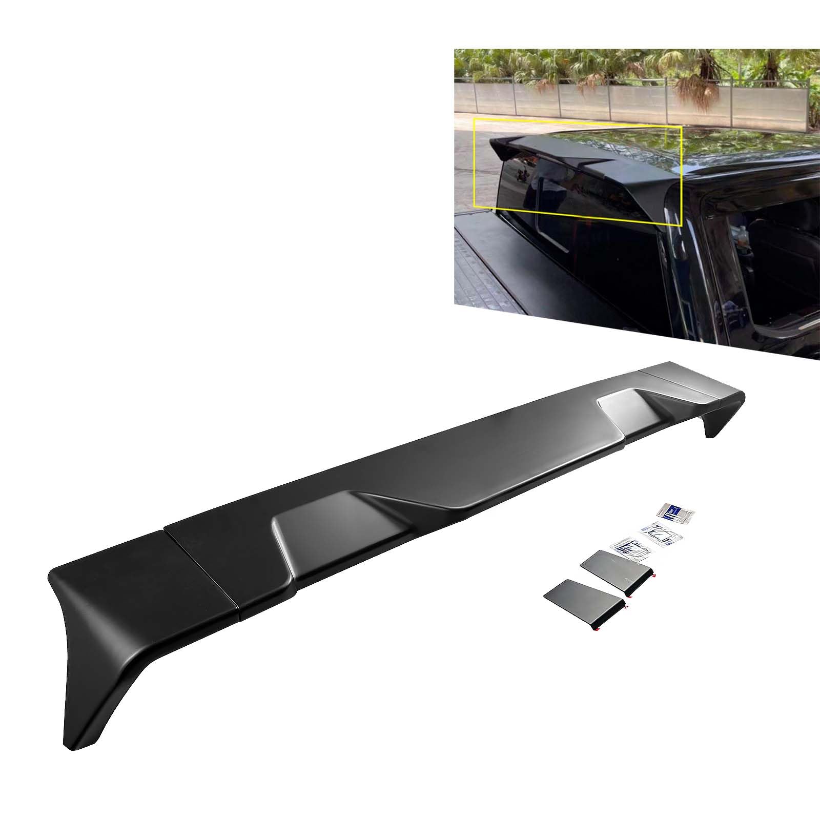 Amazon.com: OTMGTGM Matte Black Rear Roof Spoiler Wing Trunk Spoiler ...