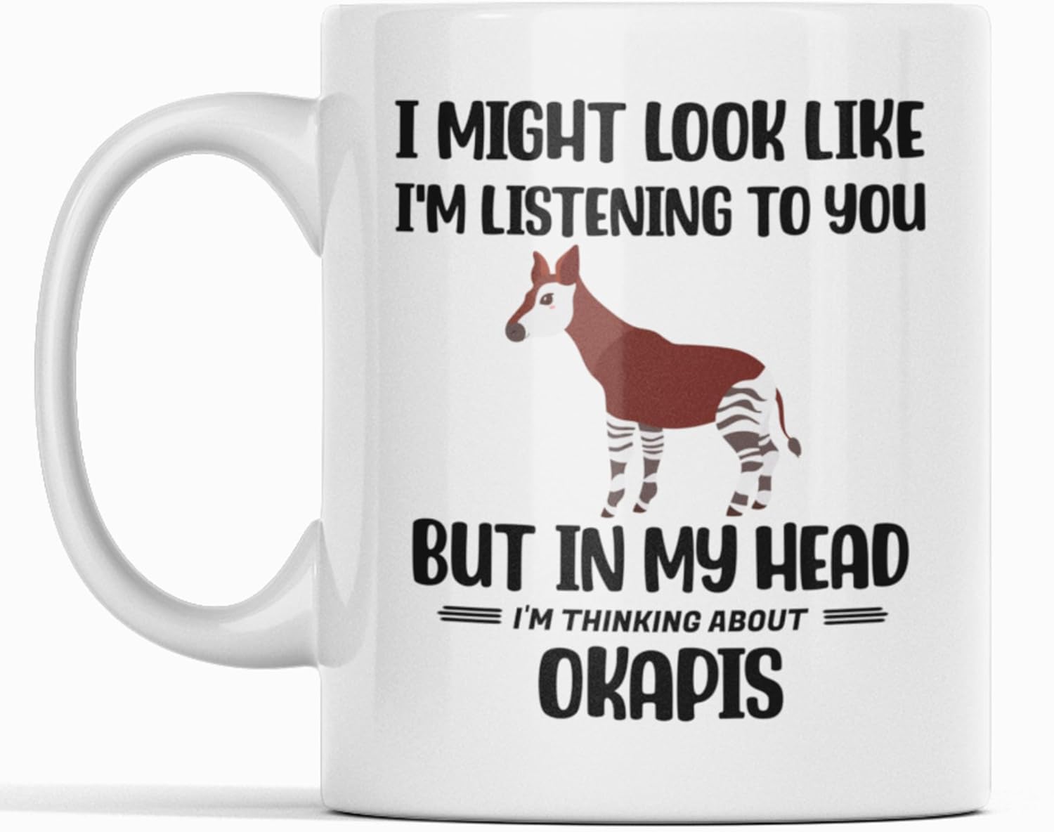 Amazon.com: Funny Okapi Coffee Mug Gift, I Might Look Like I'm ...