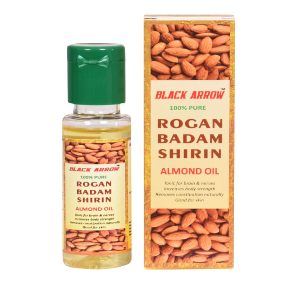 Buy Black Arrow Rogan Badam Shirin Almond Oil - 30ml | Sweet Almond Oil ...