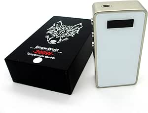 Snow Wolf 200W TC Box Mod - White - NO NICOTENE IN THIS SALE : Amazon ...