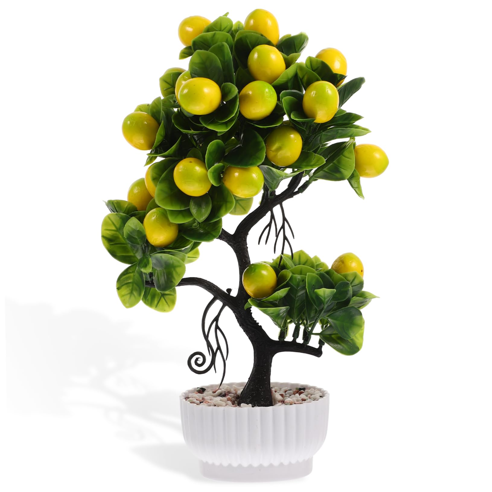 Amazon｜NUOLUX 人工果樹 ofc lemon りある 模擬果樹盆栽 の果樹の飾り デスクトップのレモンの木 植物 装飾 み シミュレーション盆栽 鉢植えの人工レモンの木 フォーム ...