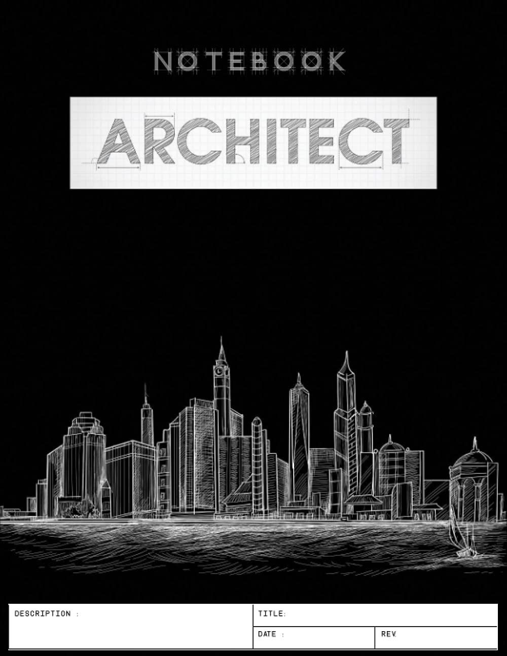 Architecture Notebook Architecture Themed Dot Graph Paper Format House ...