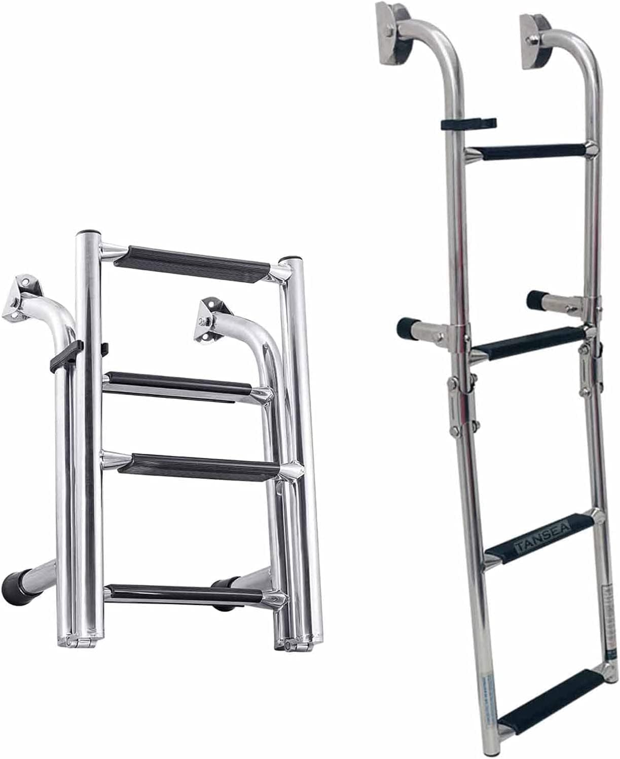 Amazon.co.jp: Detachable Swim Boarding Ladder for Fishing Boat, Pontoon ...