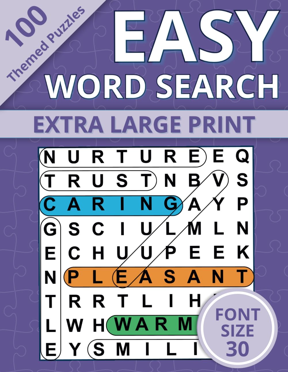Extra Large Print Word Search: Easy Word Find Book For Seniors & Adults ...