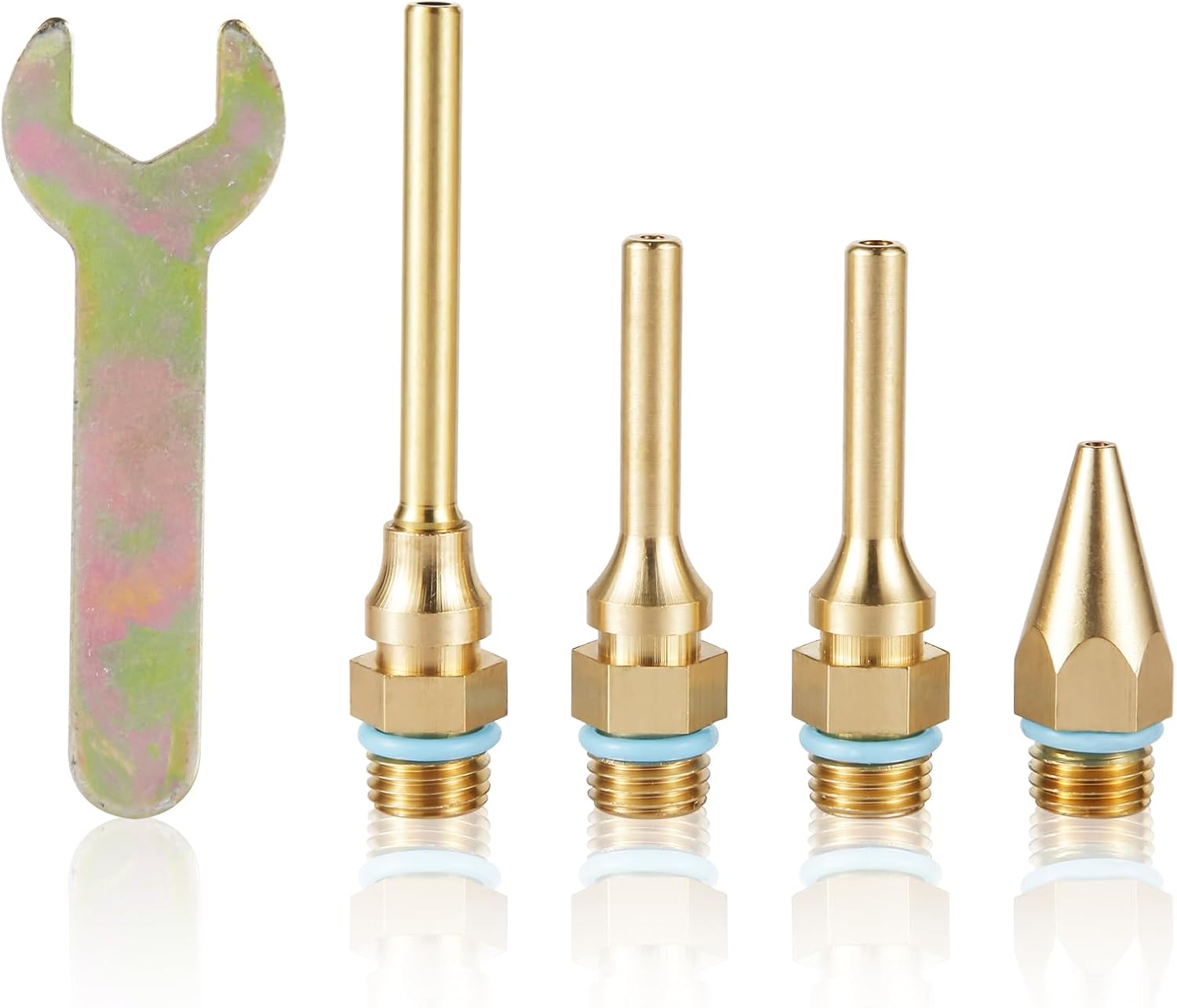 4pcs Fine Tip Nozzle, 4 Sizes Copper Nozzles for Hot Glue Tools Sturdy ...