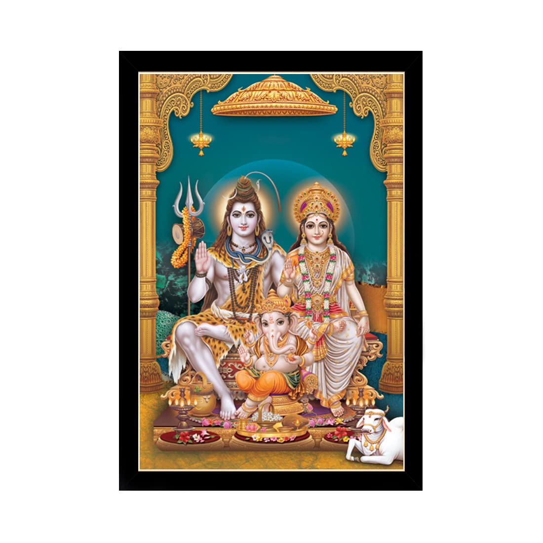 Dharvika Innovations Shiva Photo Frame | Shiva Parvati Photo Frame ...