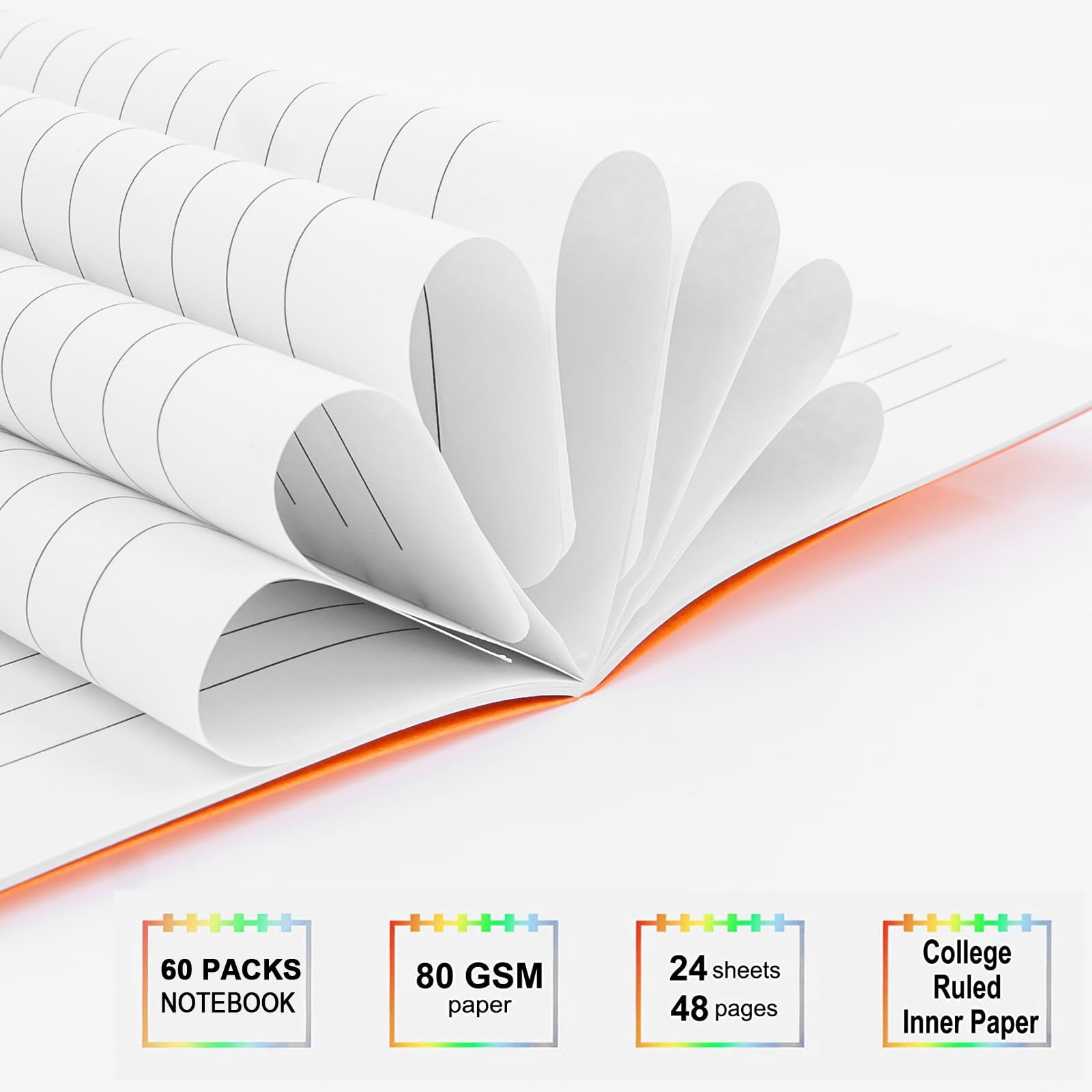 Snapklik.com : 60Pcs Mini Lined Notebooks, Small Notepads Bulk Journal ...
