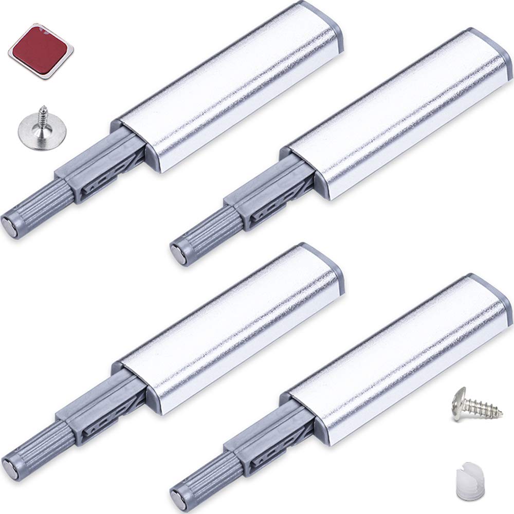Buy Magnetic Push Latches for Cabinet Jiayi 4 Pack Push Open Latch ...