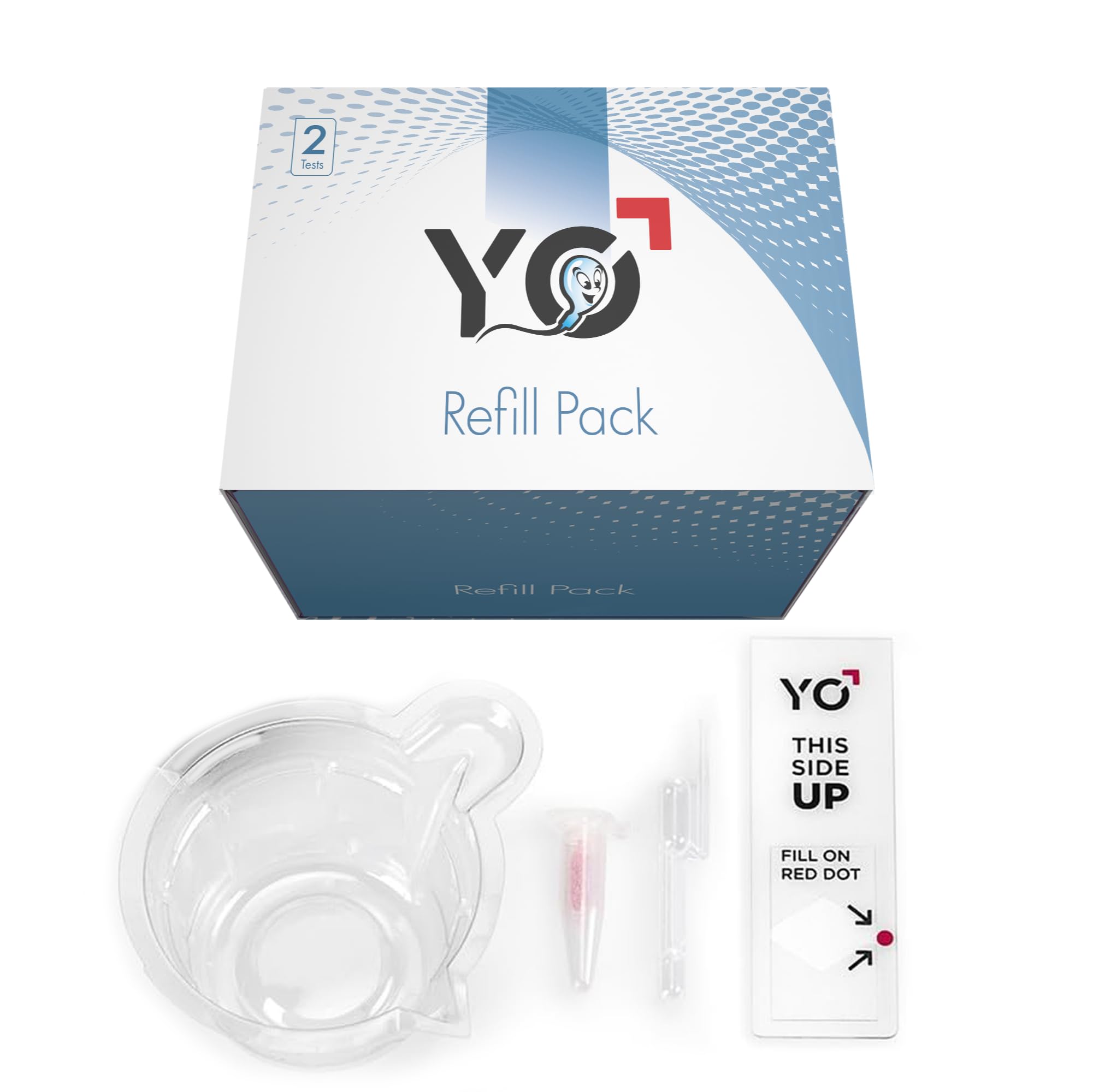 Refill Kit | 2 Additional Tests for YO Home Sperm Test | Motile Semen ...