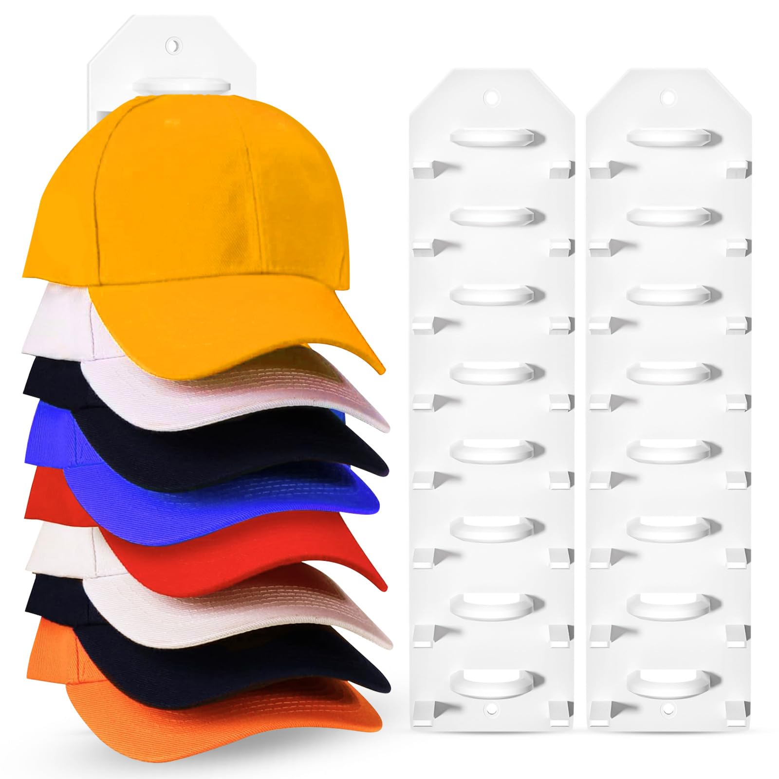 Amazon.com: beanicus Hat Organizer for Baseball Caps,2 Pack Baseball ...