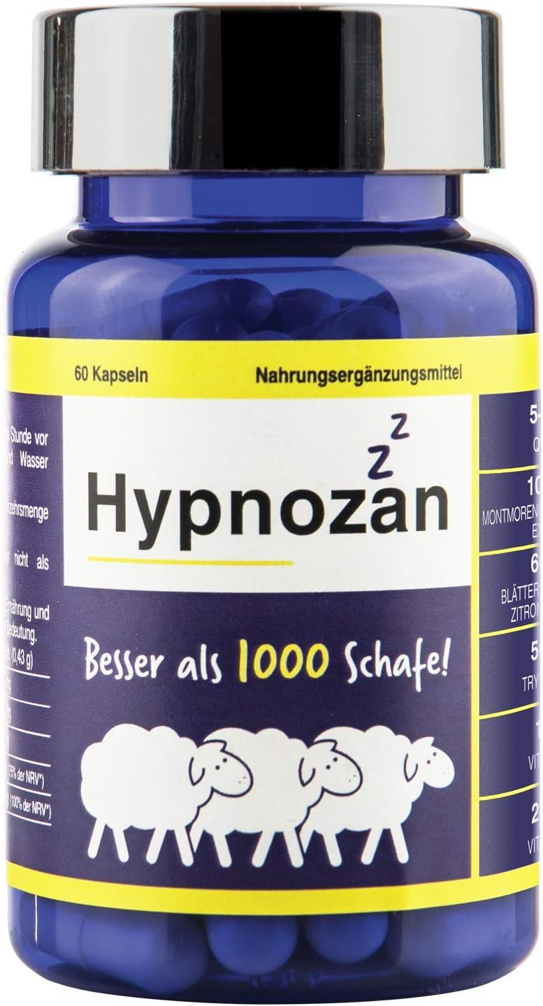Hypnozan - Pillen für besseren Schlaf Schlafpillen für Erwachsene 60 ...