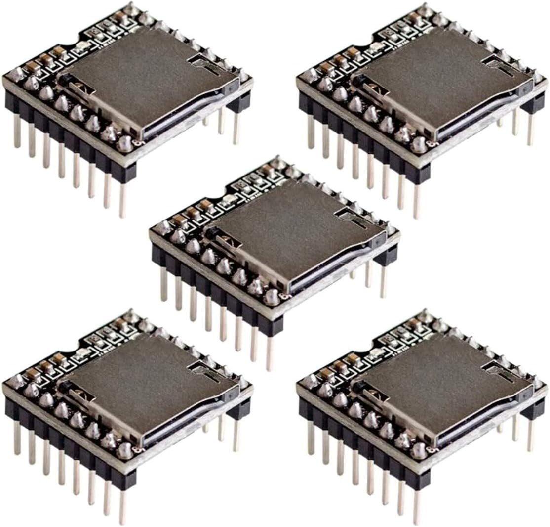 KeeYees Mini MP3 DFPlayer Player Module avec Haut-Parleur Ronde 2W 8Ohm ...