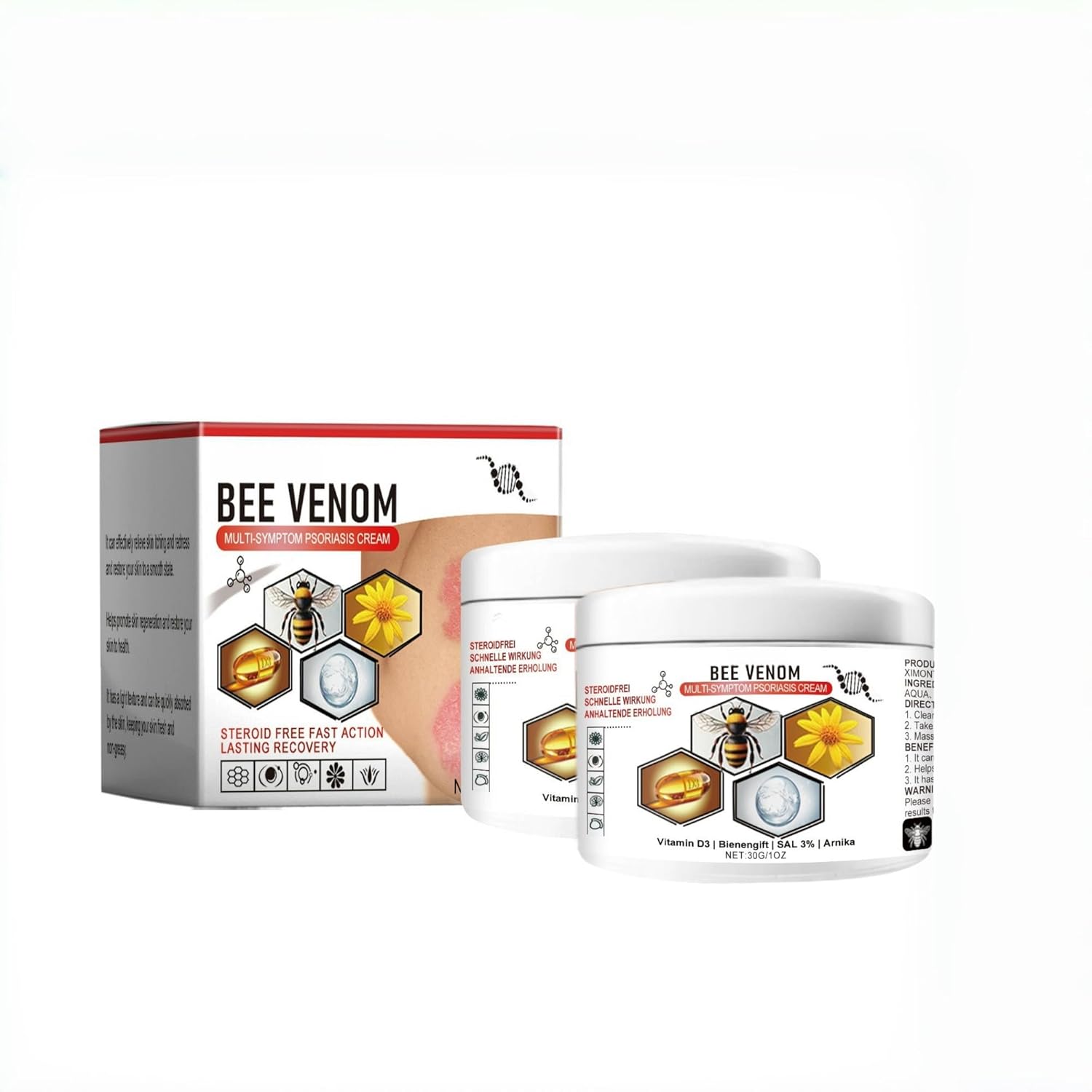 Amazon.com : Bee Venom Skin Cream，Bee Venom Skin Treatment Cream，Fast ...
