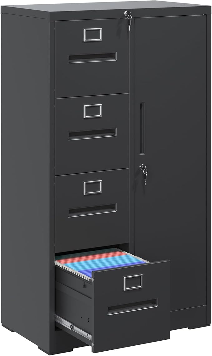 Amazon.com: EKJ Filing Cabinets with Locks, 4 Drawers Cabinets Storage ...