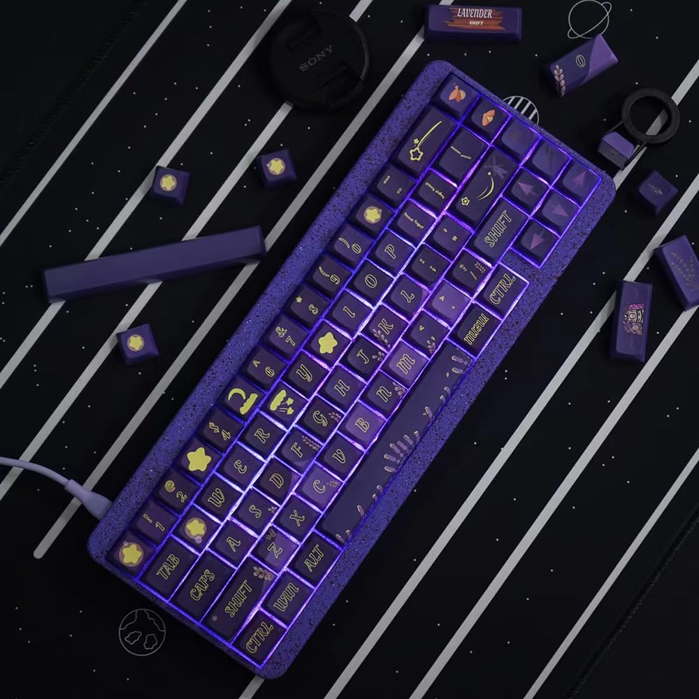 Dark Purple Keycaps - Starry Night Theme, 127 Keys, Philippines | Ubuy