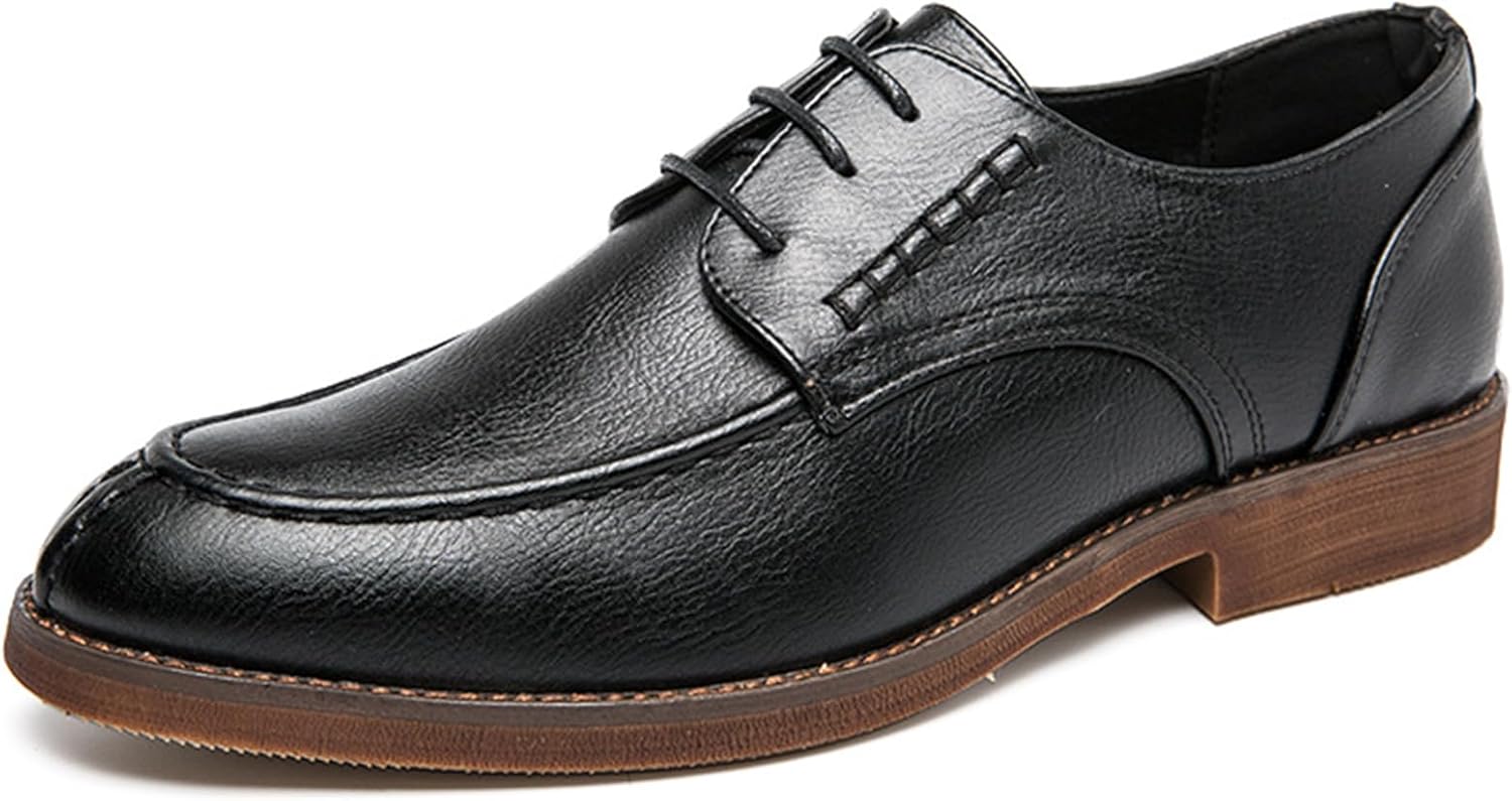 Amazon.com | HONGYISHI Men’s Classic Oxfords Shoes for Men, Round Toe ...
