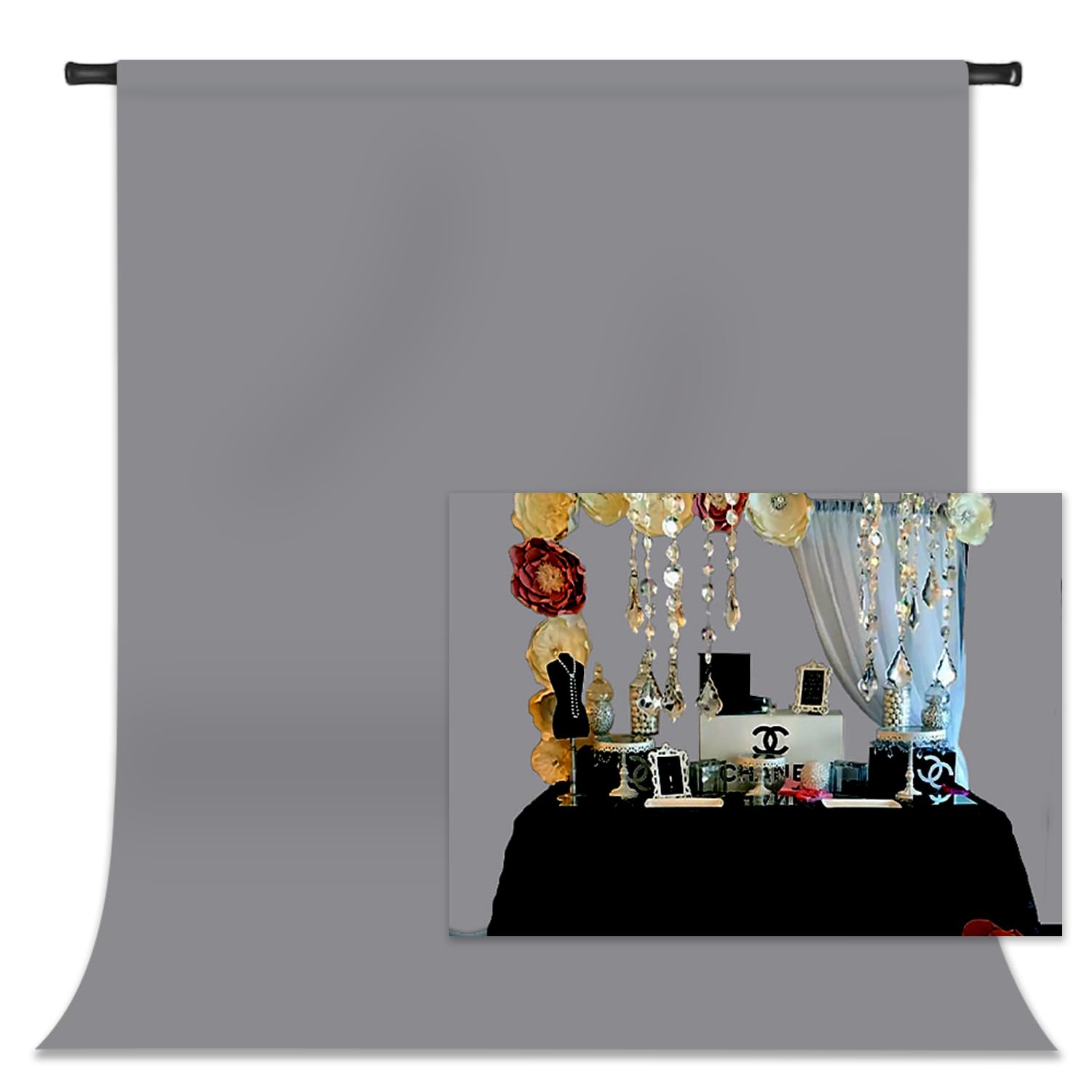Professional Grey Photography Backdrop Solid Grey Backdrop Portrait ...