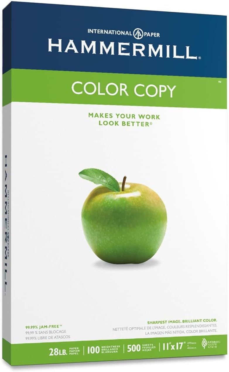 Hammermill - Color Copy/Laser Paper, Photo White, 100 Brightness, 28lb ...