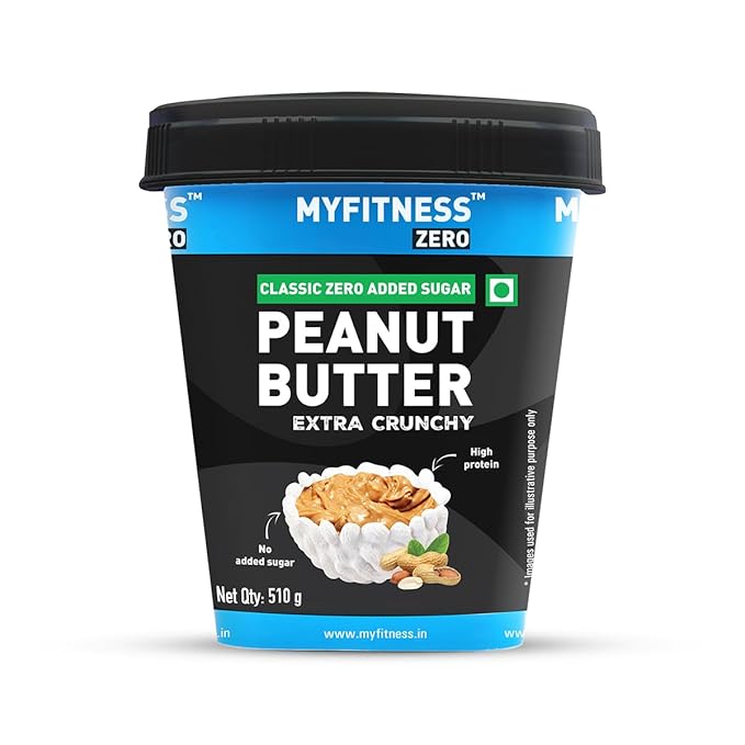 MYFITNESS Zero Peanut Butter Classic Zero Sugar Extra Crunchy 510g ...