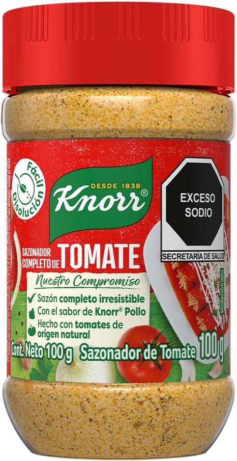 KNORR Sazonador de tomate en frasco, para preparar deliciosas comidas ...