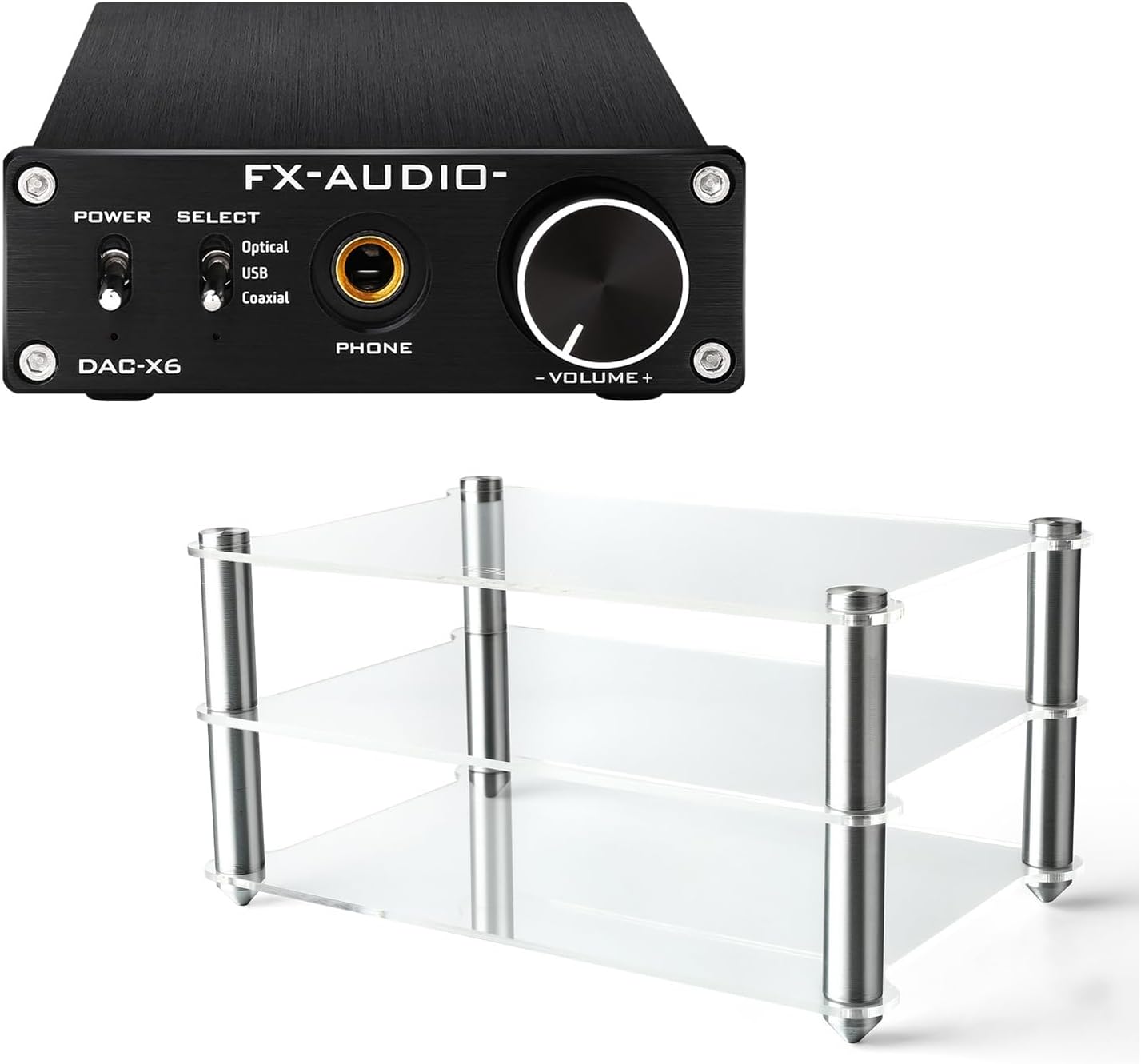 Amazon.com: FX-Audio- DAC-X6 Headphone amp and KGUSS Mini Audio ...