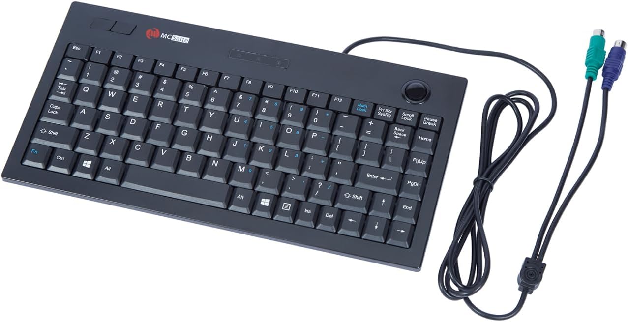 Amazon.com: YORUNOHOSHI Wired PS2 104 Keys Computer Keyboard with ...