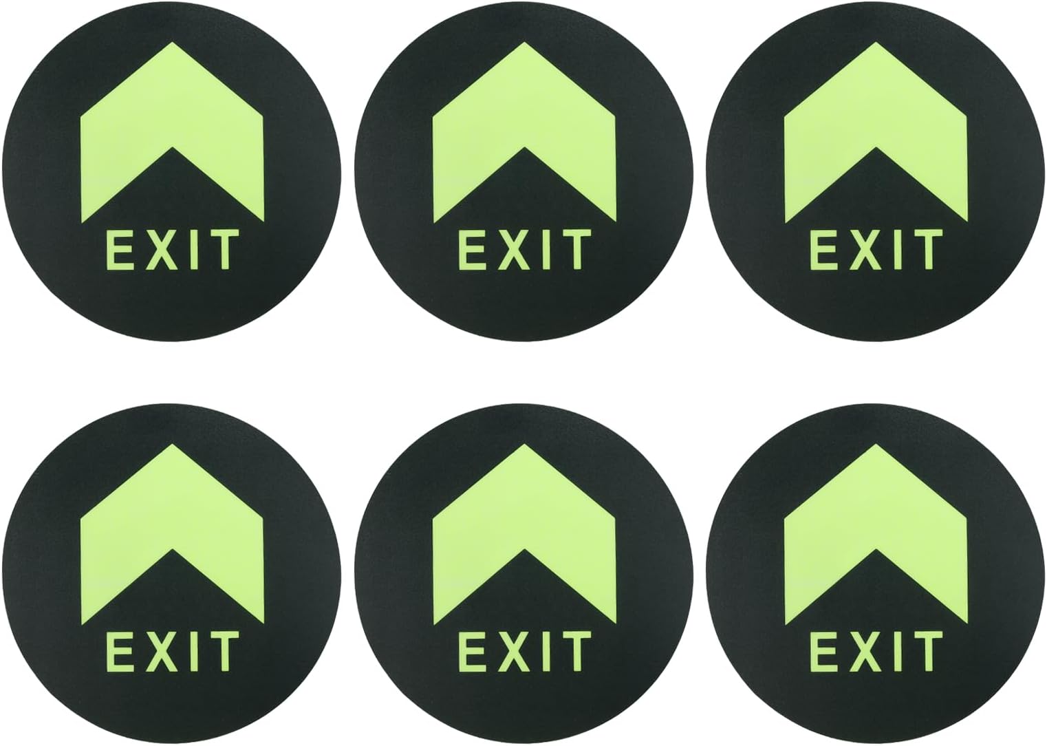 Amazon.com: PATIKIL Glowing Exit Sign Sticker, 24 Pack Directional ...